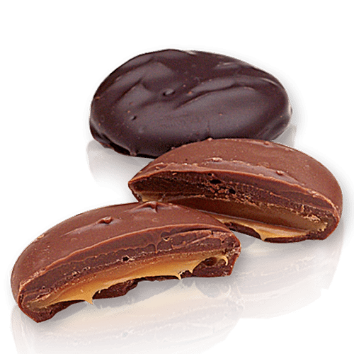 Caramel Patties Milk Chocolate (28 pc Tray) by Abdallah Candies