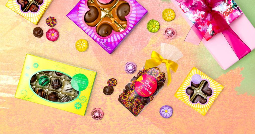 Spring Candy Selection: Spring Flowers, Chocolate Bunnies, & More